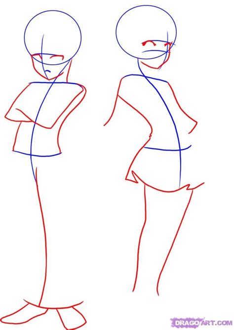 Как Нарисовать Человека Аниме 64 Фото