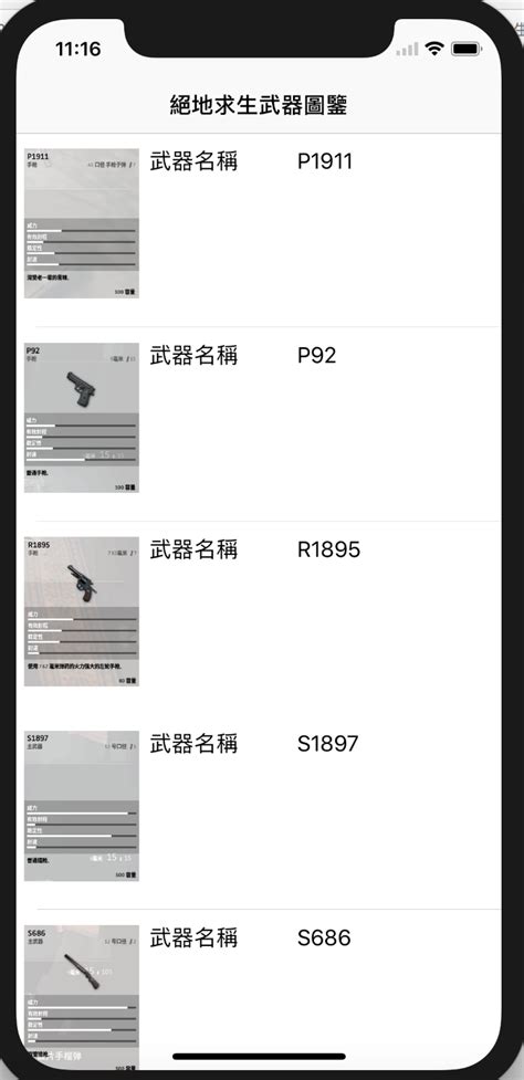 Tableviewcontroller 練習1 這次的練習主要是同學yi Yun的寶可夢app給了我抄襲程式碼的機會 By
