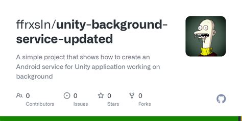 GitHub Ffrxsln Unity Background Service Updated A Simple Project That Shows How To Create An