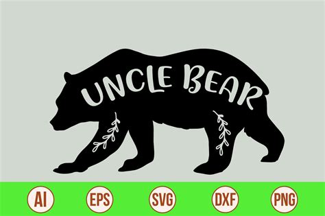 Uncle Bear Svg Cut File By Orpitaroy Thehungryjpeg