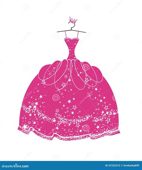 Beautiful Dress For A Princess Stock Vector Illustration Of Beautiful