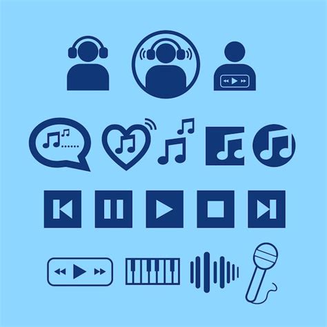 Musique Icône Modèle Vector Art Vecteur Premium