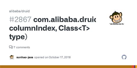 Alibaba Druid Pool DruidPooledResultSet GetObject Int ColumnIndex Class Type Issue