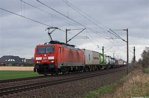 189 002 DB Cargo mit Klv bei Vöhrum am 22 03 2016 Bahnbilder de