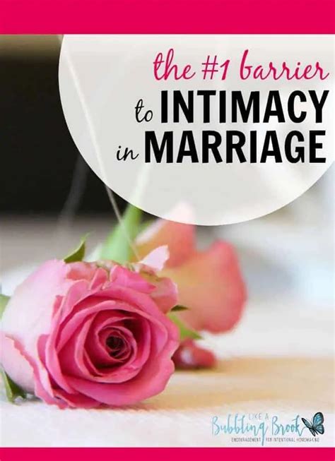 The 1 Barrier To Intimacy In Marriage