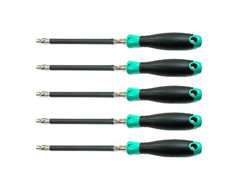 5 Pcs E Torx Flex Driver Set E4 E5 E6 E7 E8 Product Hinode Tools