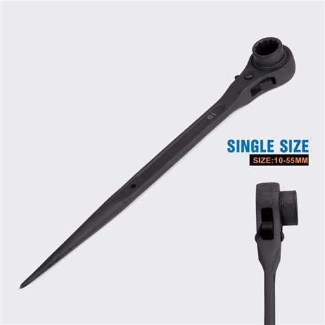 Drop Forged Single Podger Ratchet Socket Spud Wrench 10 55mm