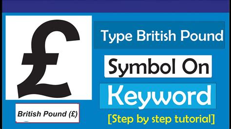 How To Type British Pound Symbol On Keyboard Youtube