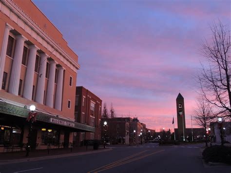 Spartanburg Sc W Main St Sunrise Downtown Photo Picture Image