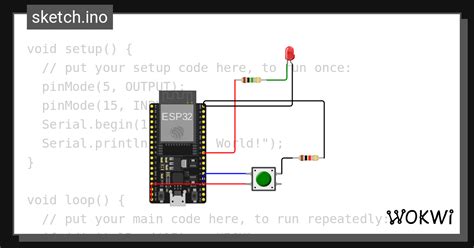 Pushbutton Wokwi Esp Stm Arduino Simulator