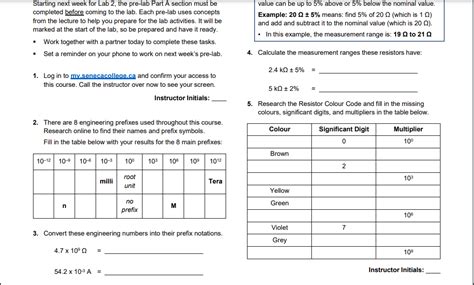Solved Starting Next Week For Lab The Pre Lab Part A Chegg