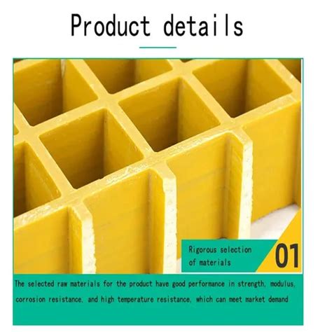 Fiberglass Frp Decking Solid Pultruded Frp Grating For Flooring Panels