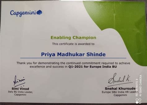 Priya Shinde On Linkedin Capgemini 10 Comments