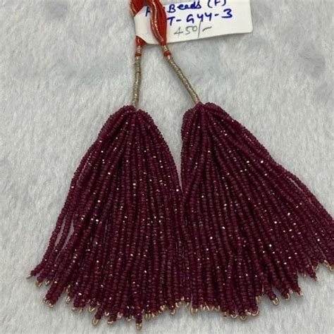 Red Ruby Longeto Beeds Size Small Shape Rondelle At ₹ 225carat In