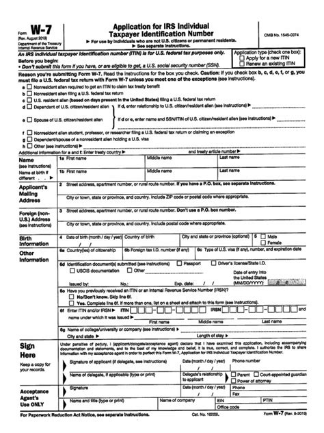 Form W7 Pdf