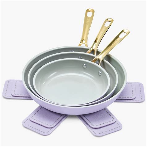 Stars Ceramic Nonstick 8 9 5 And 11 Frypan Set With Stainless Steel