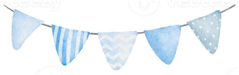 Banderines Azules Png Para Descargar Gratis