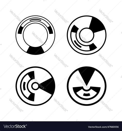Circle Design Elements Royalty Free Vector Image