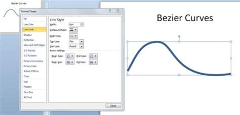 Drawing Bezier Curves In PowerPoint