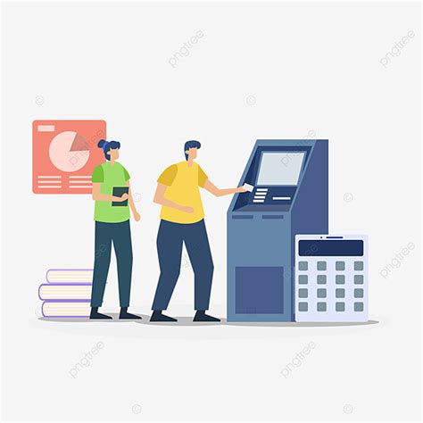 인물 컴퓨터 책 Atm 기계 저금 개념 삽화 돈 일러스트 캐릭터 일러스트 Atm 기계 Save Money Png 일러스트 및 벡터 에 대한 무료 다운로드 Pngtree