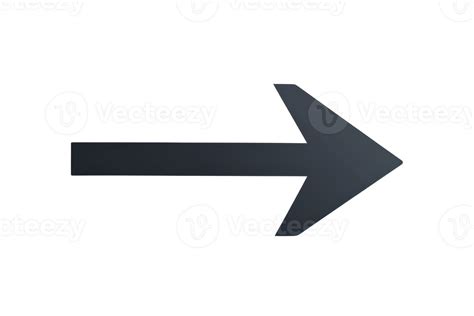 A Black Arrow Pointing To The Right The Arrow Is Long And Thin It Is