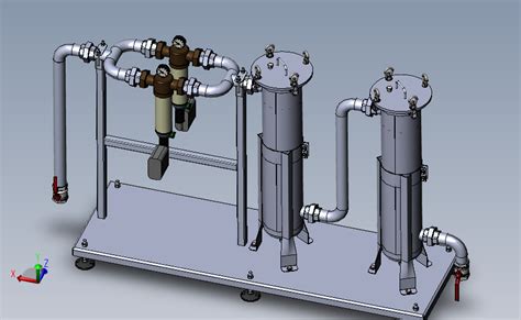 袋式滤水器 SOLIDWORKS 2012 模型图纸下载 懒石网
