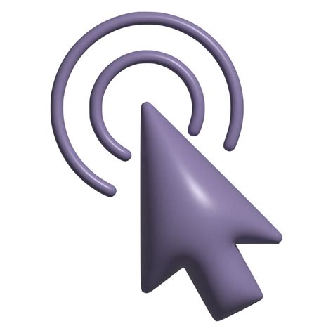3d Icon Of Cursor Pointer 22584253 Png