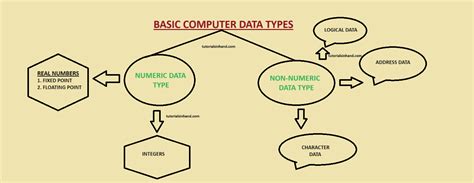 Data Types In Computer Organization And Architecture Coa