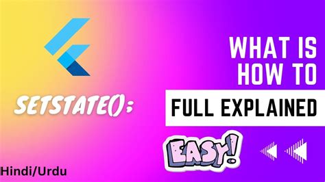what is setstate method in flutter hindi urdu youtube