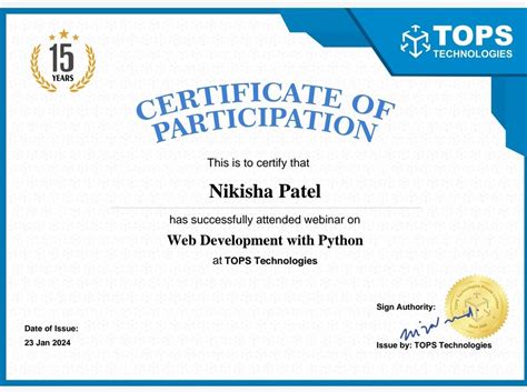 Patel Nikisha On Linkedin Successfully Completed The Course Of Web