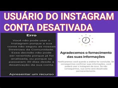 ERRO você não pode usar o Instagram porque a sua conta Não seguiu as
