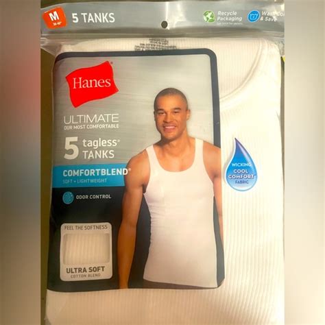 Hanes Shirts New Mens Hanes Tagless Tanks Med Poshmark