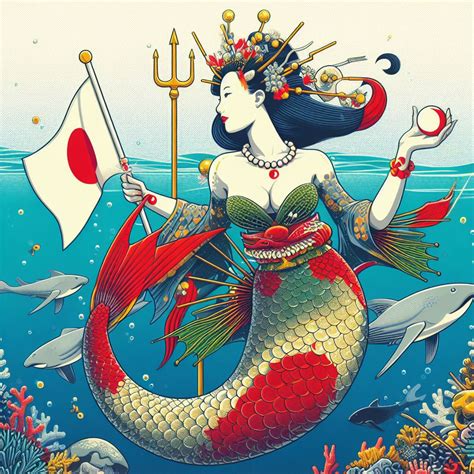 Japanese Mermaid 1 By Josephs Arts Ai On Deviantart