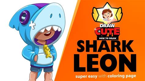 Brawl Stars Leon Shark Coloring