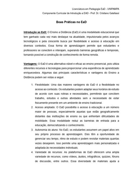 Introdução Ao Ead Pdf Educação à Distância Pedagogia