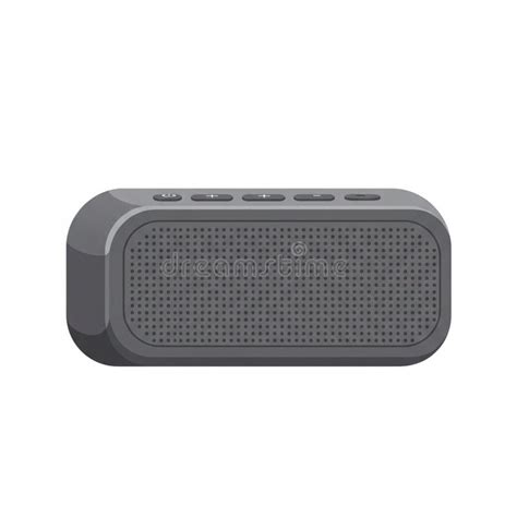 A Compact Rectangular Black Speaker With A Curved Design The Front