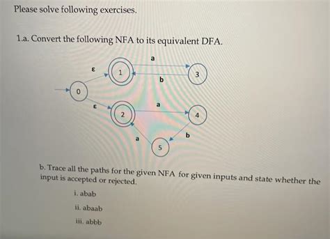 Solved Please Solve Following Exercises 1a Convert The