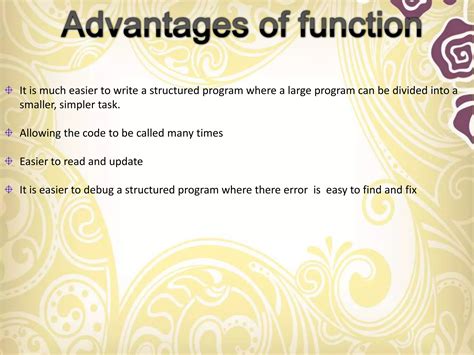 function in c program pptx
