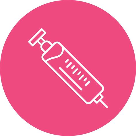 Syringe Line Circle Background Icon 17624553 Vector Art At Vecteezy
