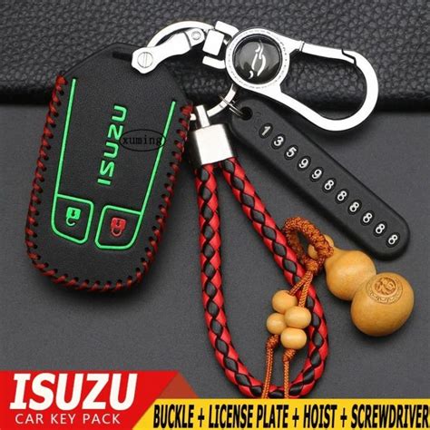 ISUZU Dmax Mu X Car Key Case Genuine Leather Car Key Case With