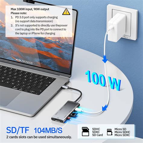 Buy Minisopuru Usb C To Usb Hub 7 In 1 Usb C Hub Multiport Adapter