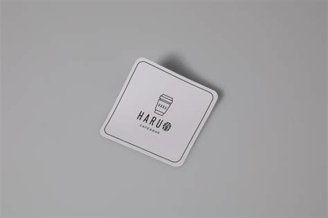 도쿄 카페 하루커피 무코팅 라운드 6060 카페 스티커 제작 네이버 블로그
