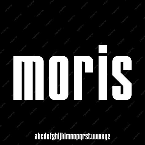 모던 폰트 알파 터 세트 프리미엄 벡터