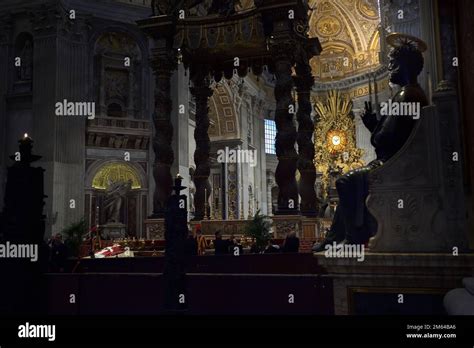 Etat de la Cité du Vatican 02nd janvier 2023 Le corps du regretté