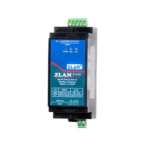 Zlan5143d Din Rail Rs485 Serial Port To Ethernet Converter Server