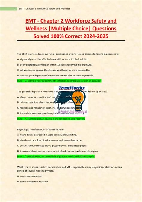 All Inclusive Emt Chapter Tests Questions Solved Correct