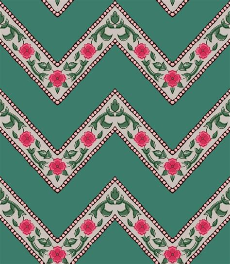 Premium Psd Block Print Pattern For Digital Printing