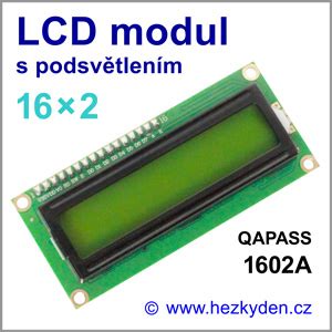 LCD modul QAPASS 1602A Výprodej součástek