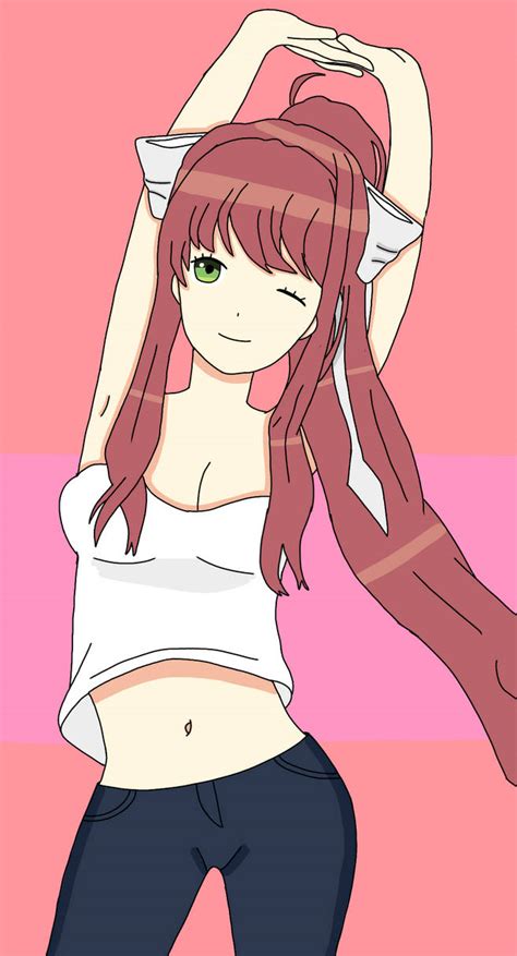 Monika Wants Your Attention~ By Sonicshadow3459 On Deviantart