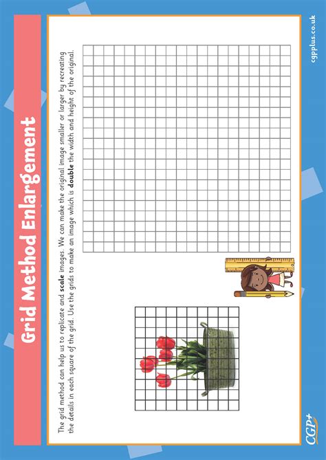 free grid enlargement drawing practice worksheet download free grid